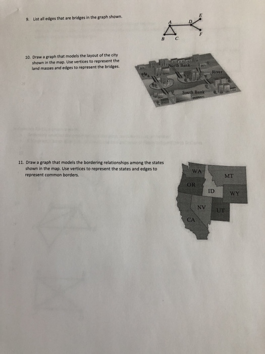 Solved 9. List all edges that are bridges in the graph | Chegg.com