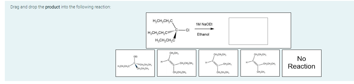 [Solved]: Drag and drop the product into the following reac