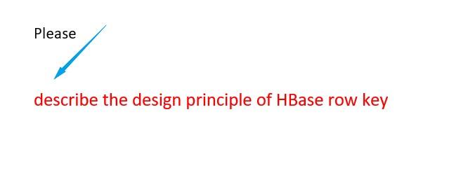 Solved describe the design principle of HBase row key | Chegg.com