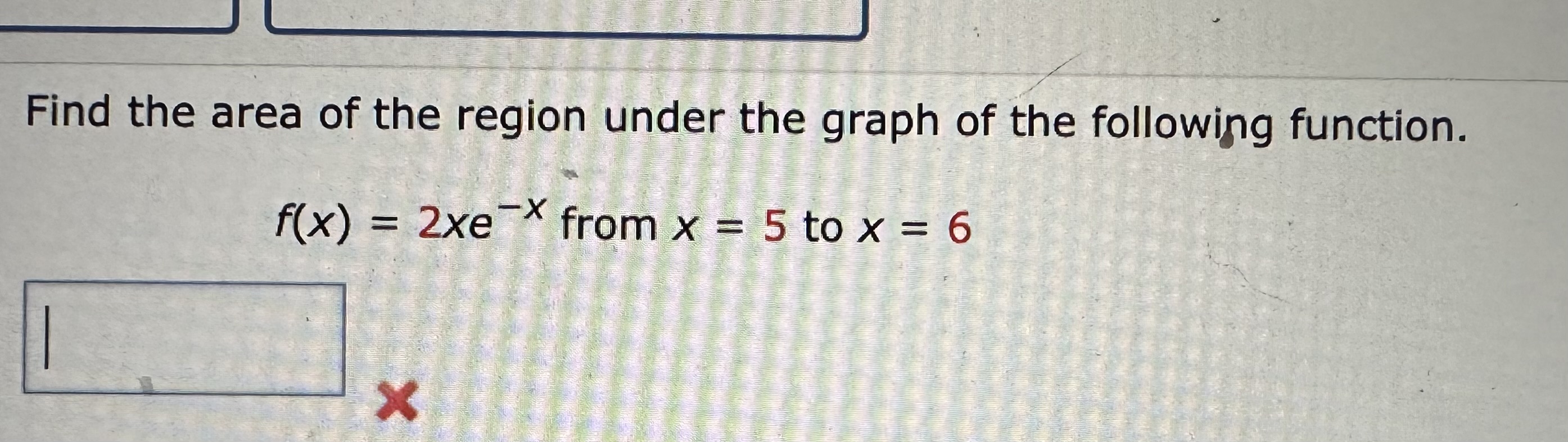 Solved Find the area of the region under the graph of the | Chegg.com
