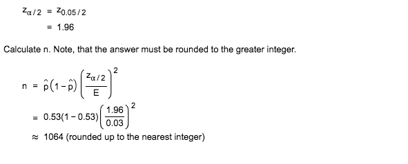 Solved How do you know Z0.05/2 = 1.96 and n = 0.25? | Chegg.com