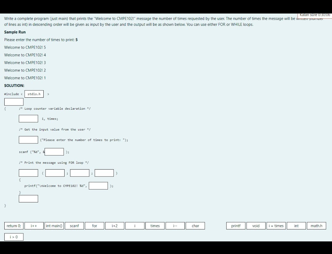Solved Write a complete program (just main) that prints the | Chegg.com