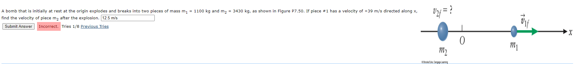 Solved Dy = ? A bomb that is initially at rest at the origin | Chegg.com