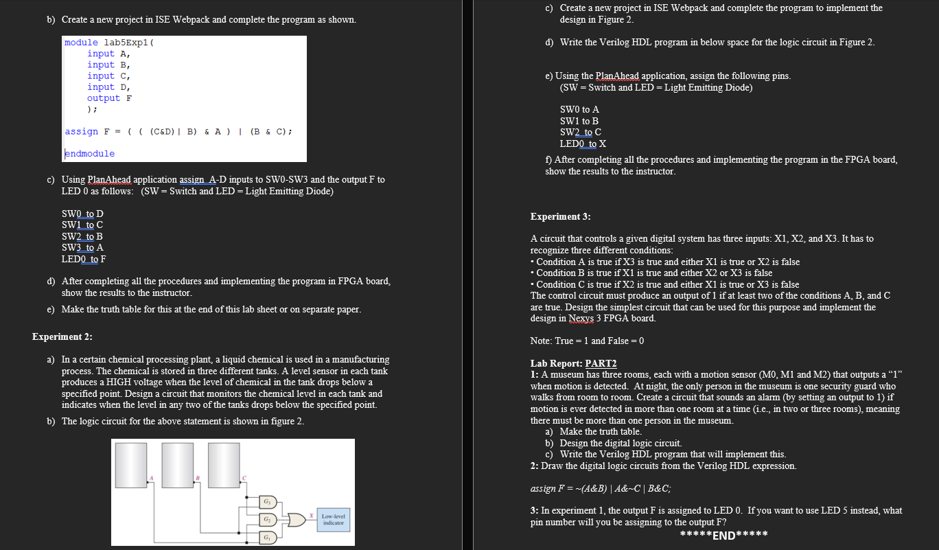 Solved Objective: To reinforce FPGA design flow using simple | Chegg.com