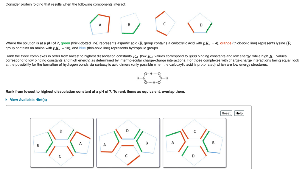 Solved Consider protein folding that results when the | Chegg.com