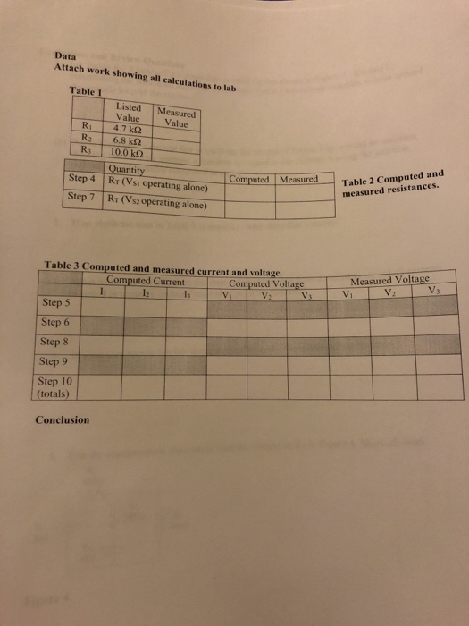 Solved The Superposition Theorem Objectives 2. Construct the | Chegg.com