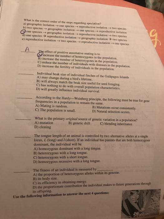 Solved What Is The Correct Order Of The Steps Regarding