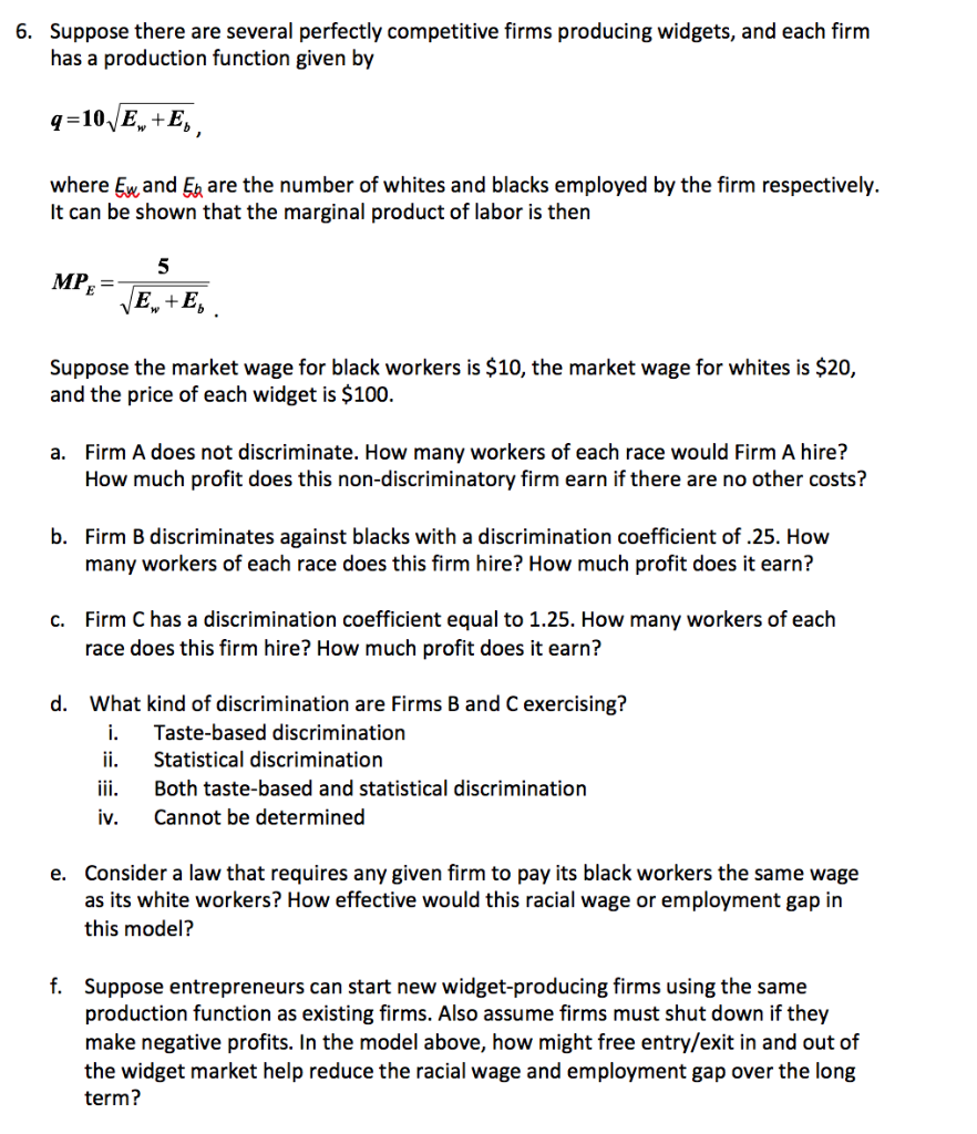 Solved Suppose there are several perfectly competitive firms | Chegg.com