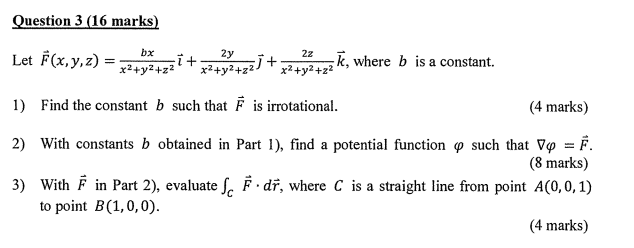Solved Let F(x,y,z)=x2+y2+z2bx +x2+y2+z22y +x2+y2+z22zk, | Chegg.com