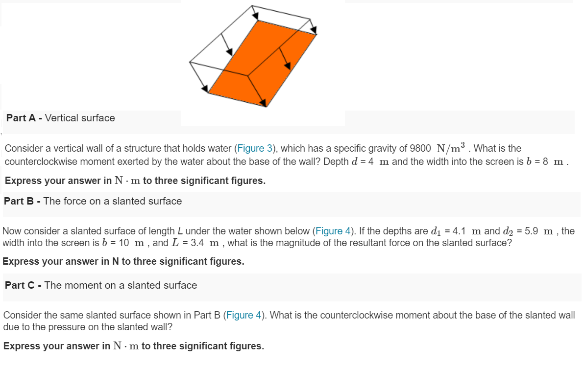 Solved Part A - Vertical surface Consider a vertical wall of | Chegg.com