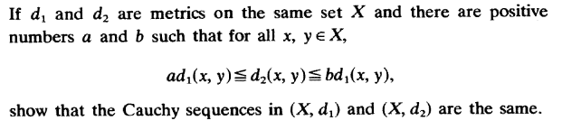 Solved If d1 and d2 are metrics on the same set X and there | Chegg.com