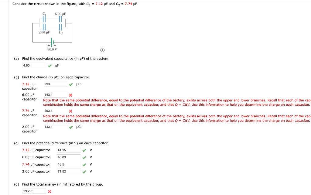Solved Consider the circuit shown in the figure, with C1 = | Chegg.com