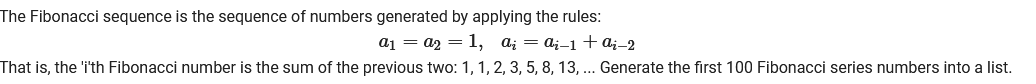Solved The Fibonacci sequence is the sequence of numbers | Chegg.com
