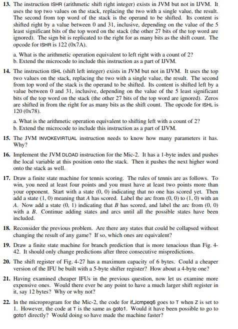 3. When the JMPC field in a microinstruction is | Chegg.com