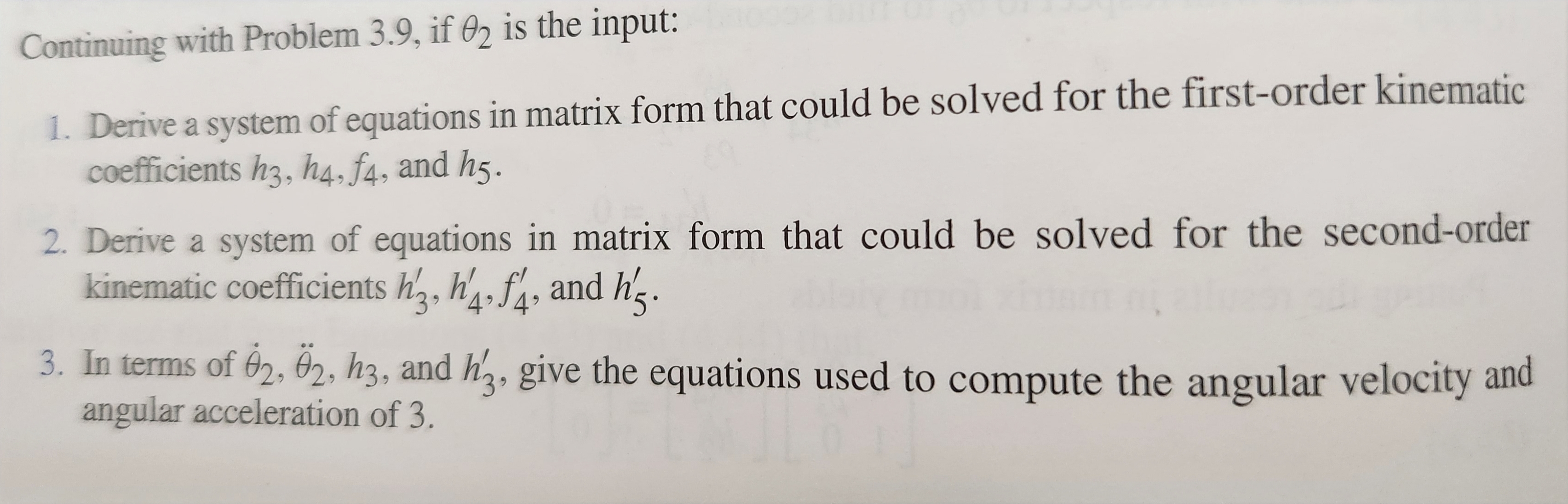 Solved For the mechanism on the left, an appropriate vector | Chegg.com