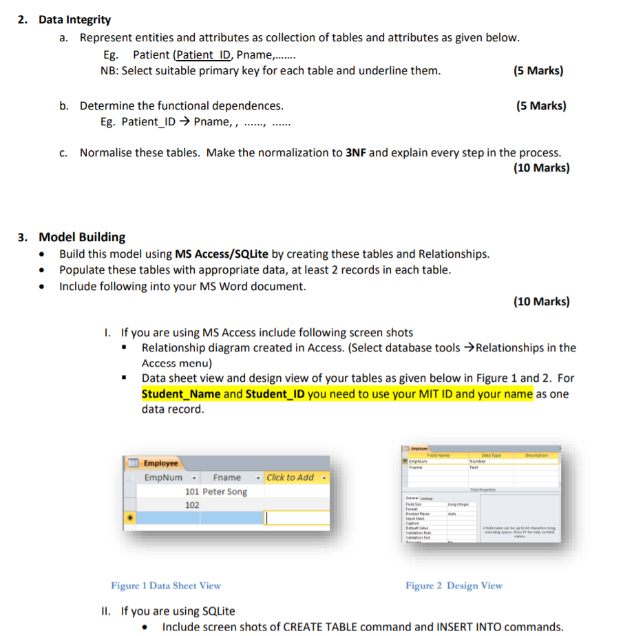 Solved Assume that you are the database developer for this | Chegg.com