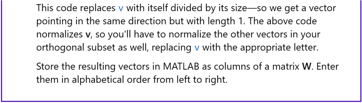 Solved Enter the following vectors into MATLAB. | Chegg.com