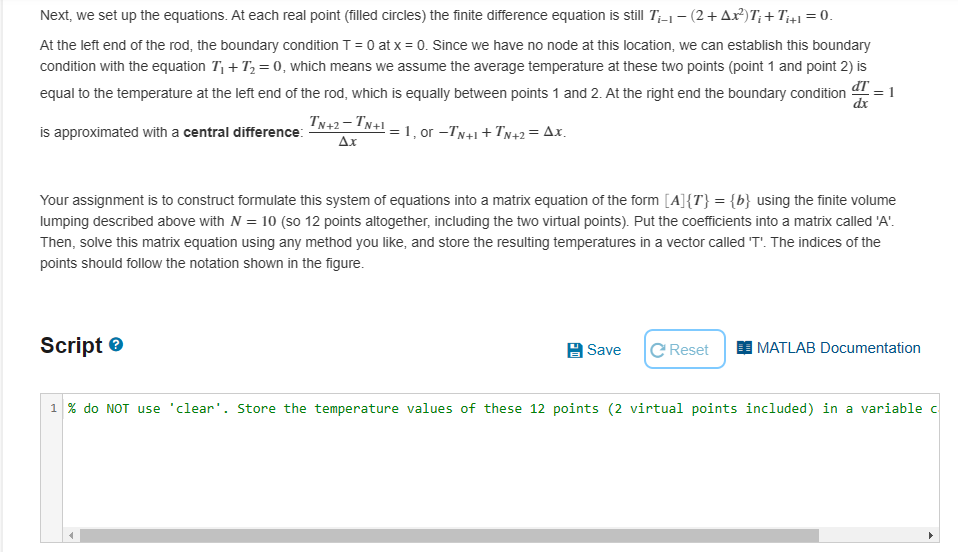 We can solve a 1-D heat conduction problem along a | Chegg.com
