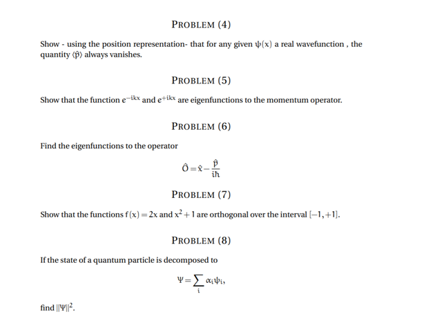 Solved PROBLEM (4) Show - using the position representation | Chegg.com