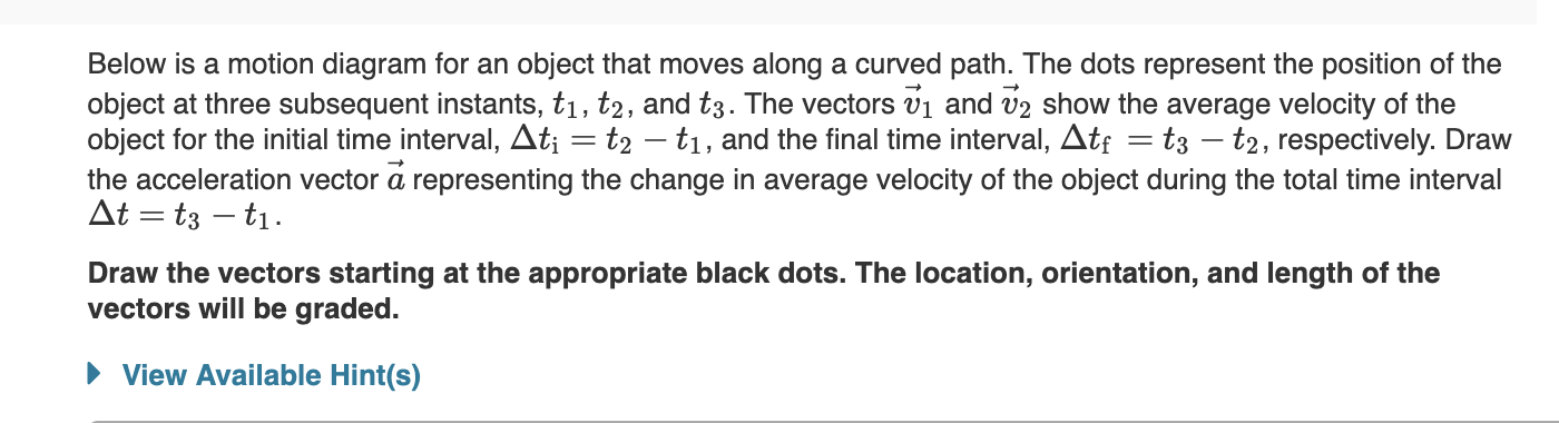 Solved Below is a motion diagram for an object that moves | Chegg.com