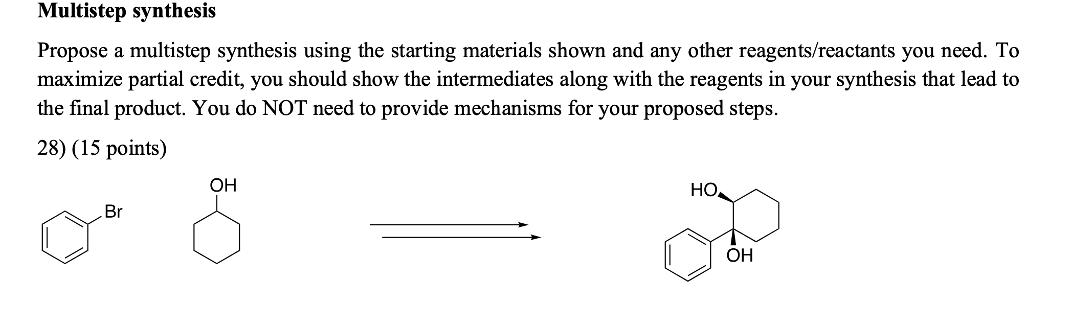 Solved Multistep synthesis Propose a multistep synthesis | Chegg.com