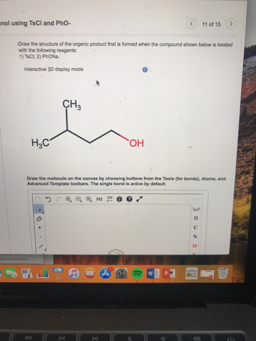 Solved nol using TsCl and Pho- 11 of 15 Draw the structure | Chegg.com