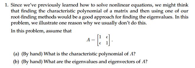 Solved 1. ﻿Since we've previously learned how to solve | Chegg.com