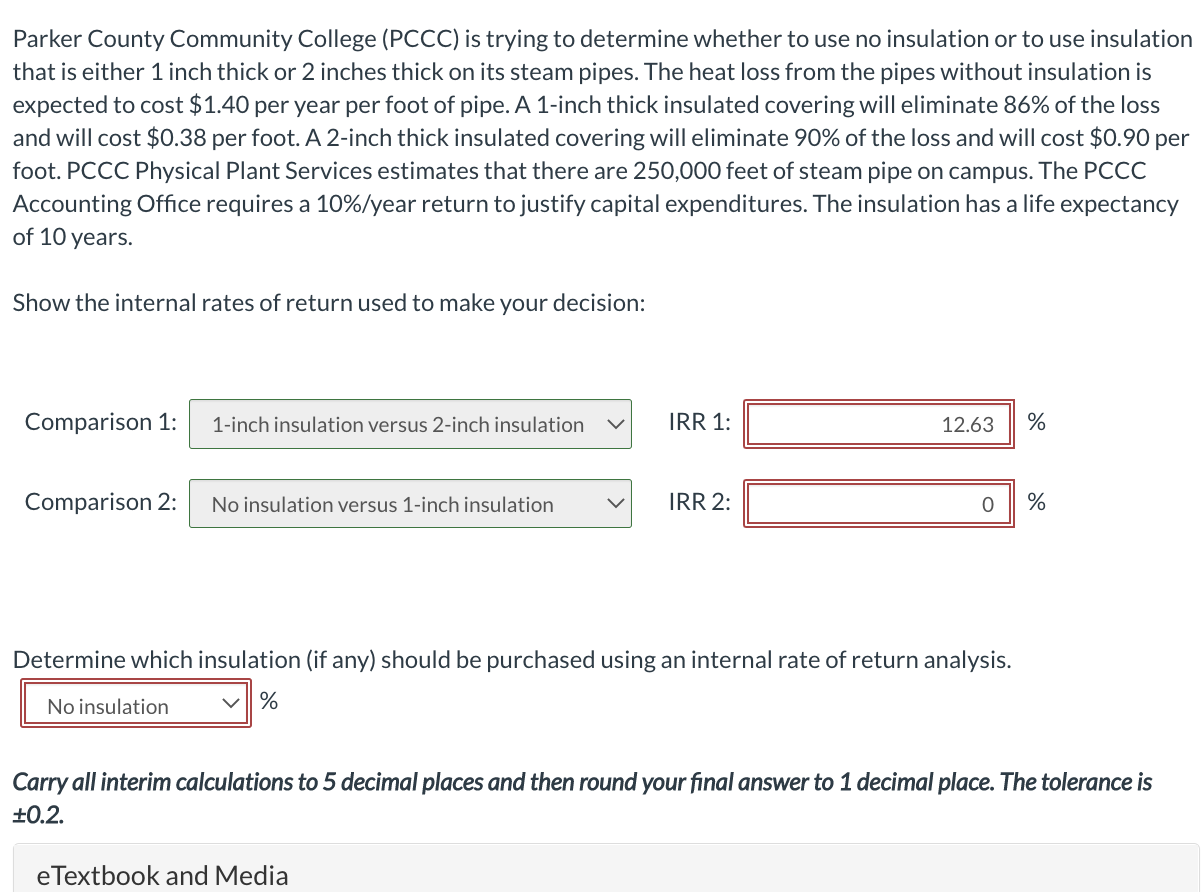 Parker County Community College (PCCC) is trying to | Chegg.com