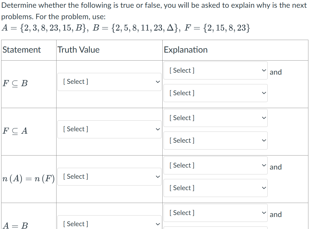 Determine whether the following is true or false, you | Chegg.com