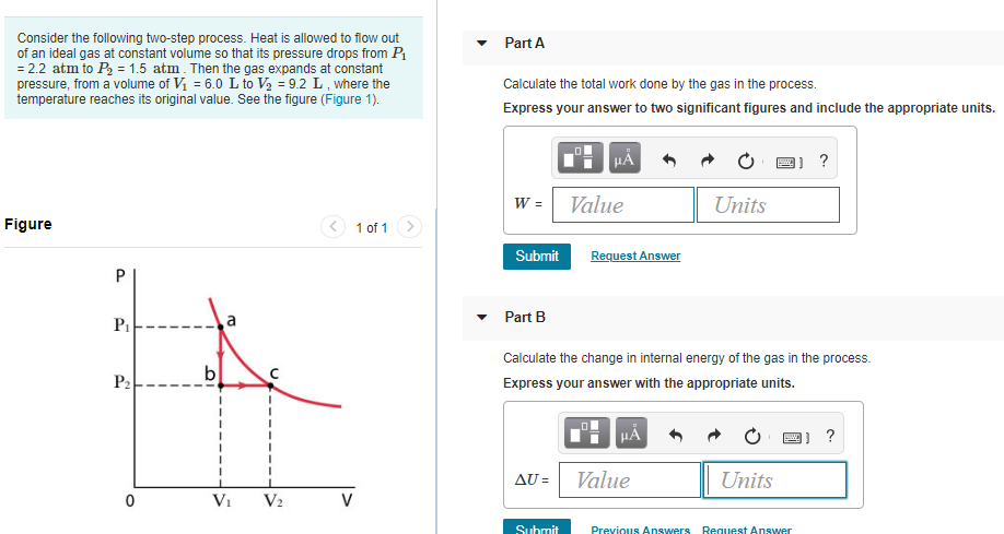 Solved Part A Consider the following two-step process. Heat | Chegg.com