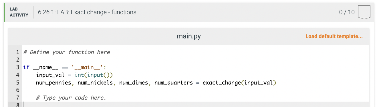 Solved Define a function called exact_change that takes the | Chegg.com