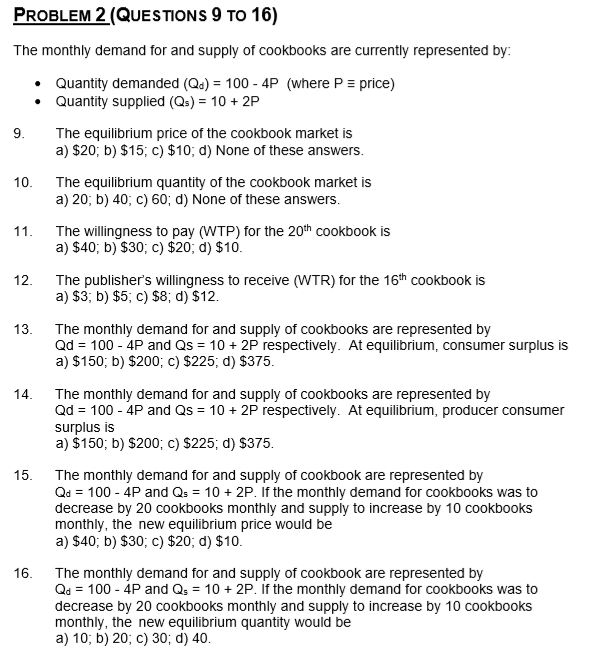 Solved Answer from Q11 onwards! | Chegg.com
