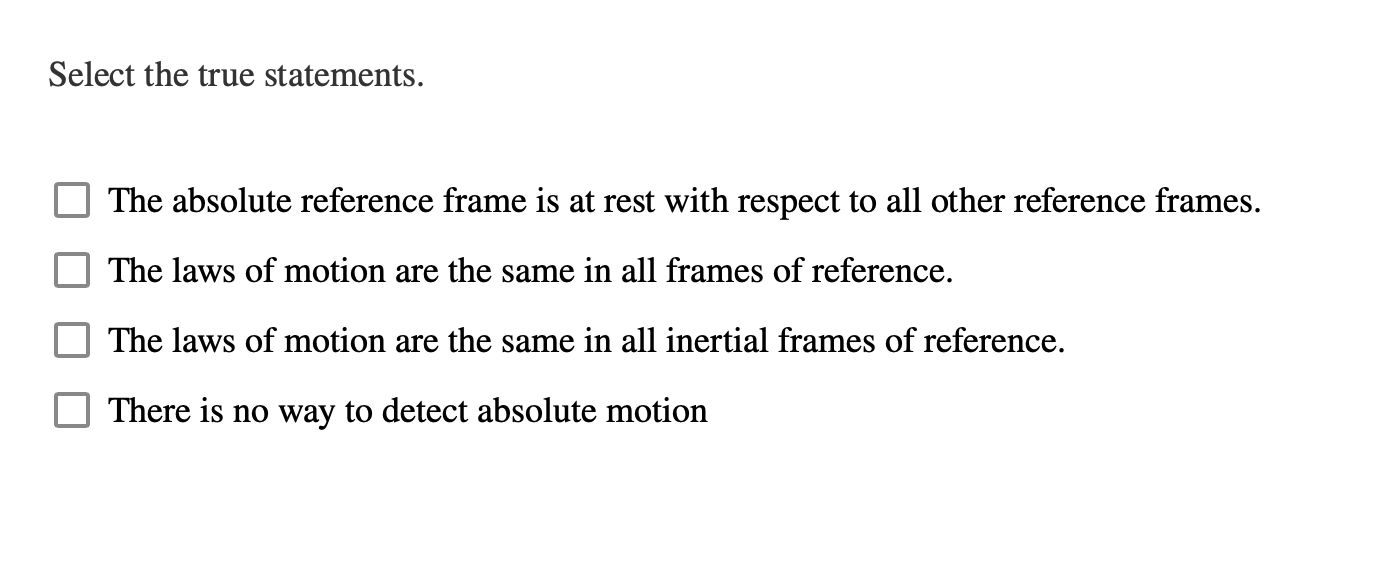 Solved Select the true statements. The absolute reference | Chegg.com