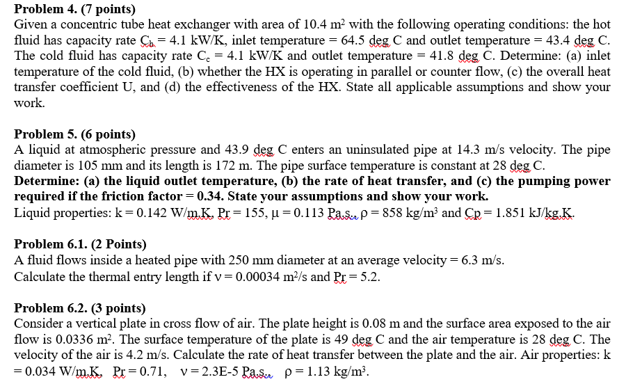 Solved Question 1 Problem 1 5 Points Calculate The Heat Chegg