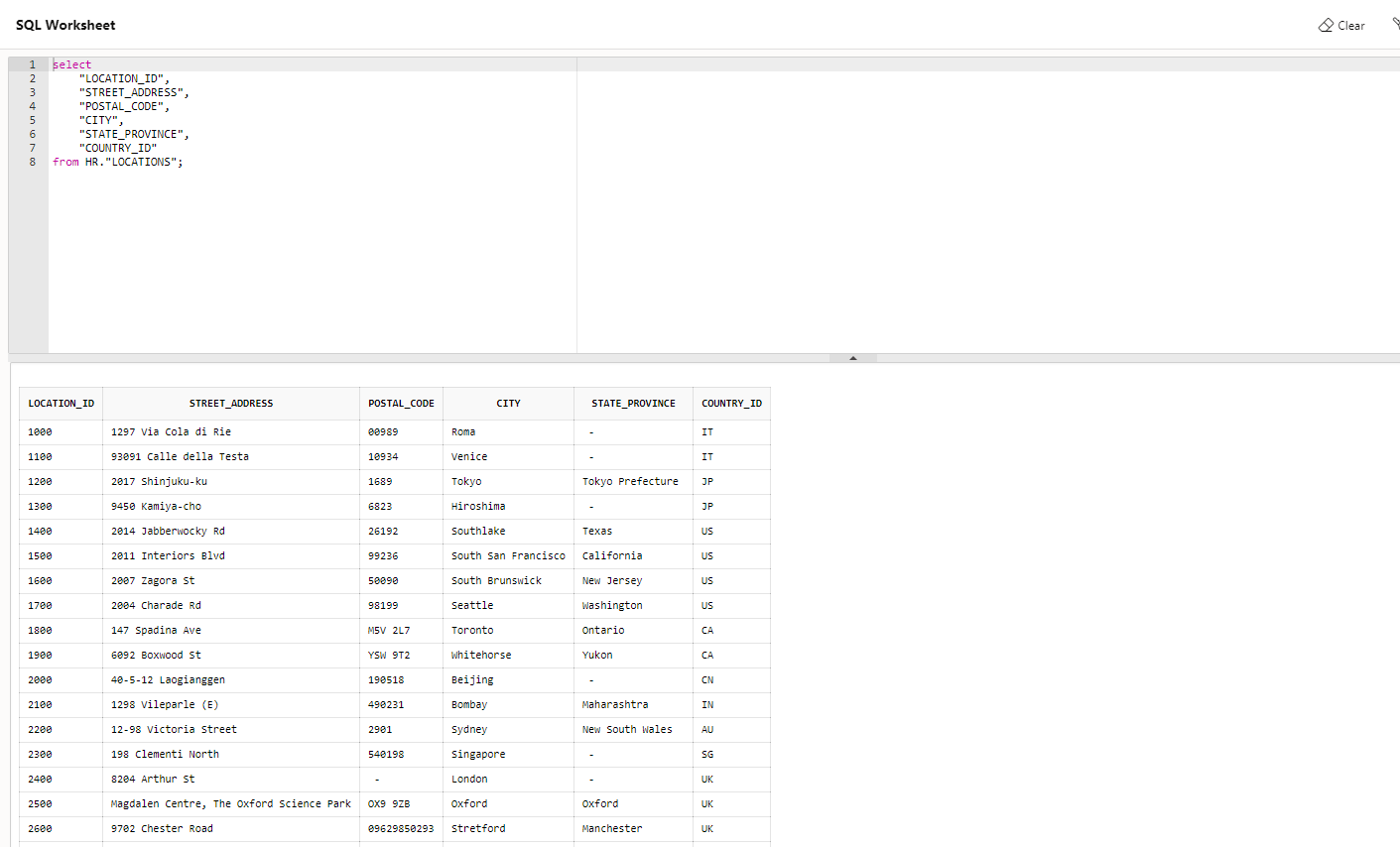 Solved Record SQL queries, results and explanations on | Chegg.com