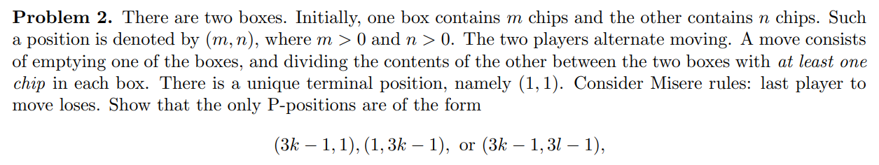 Solved Problem 2. There are two boxes. Initially, one box | Chegg.com