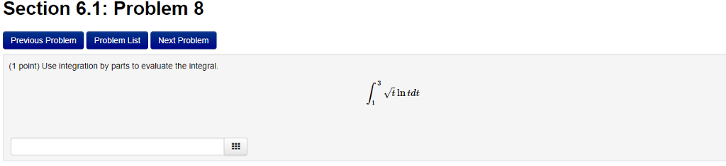 Solved Section 6.1: Problenm Previous Problem Problem List | Chegg.com