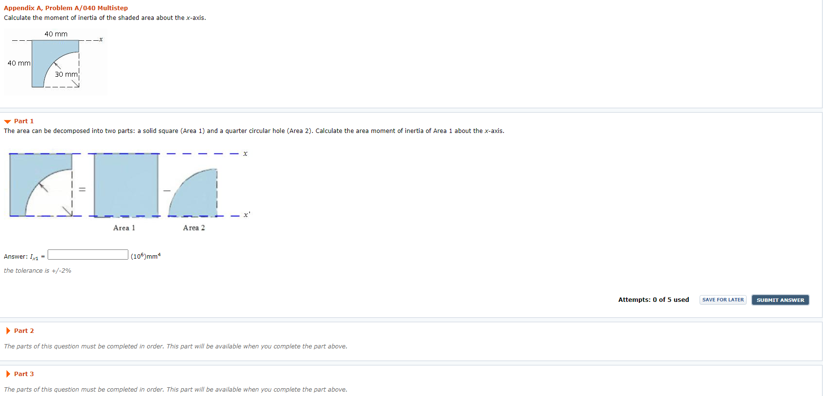 Solved Appendix A, Problem A/040 Multistep Calculate the | Chegg.com