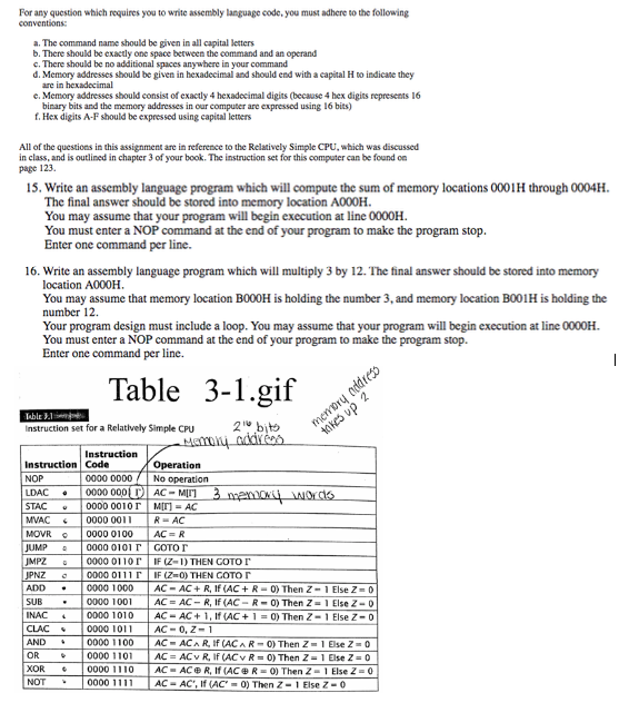 For any question which requires you to write assembly | Chegg.com