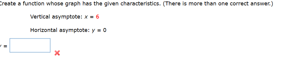 Solved Create a function whose graph has the given | Chegg.com