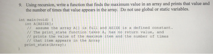 Solved Using recursion, write a function that finds the | Chegg.com
