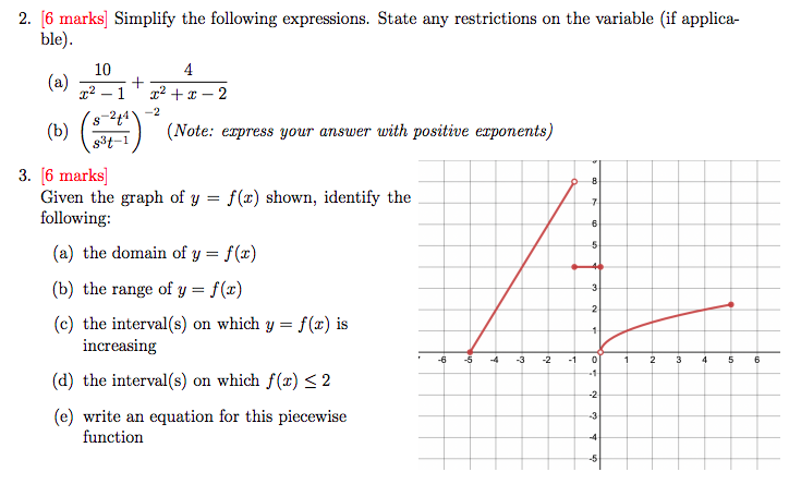 Solved 2. [6 marks] Simplify the following expressions. | Chegg.com