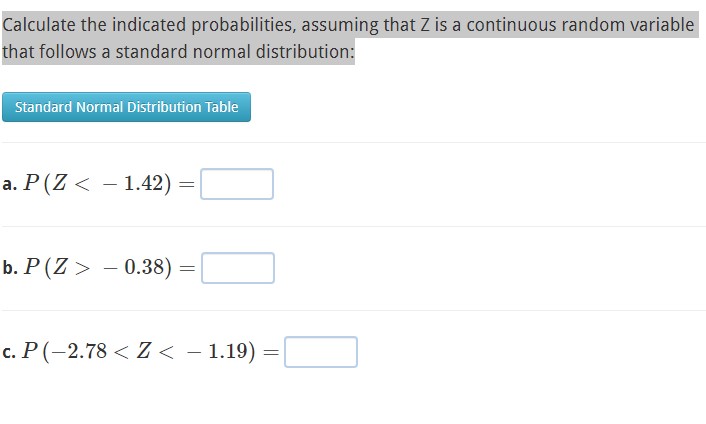Solved Calculate the indicated probabilities, assuming that | Chegg.com