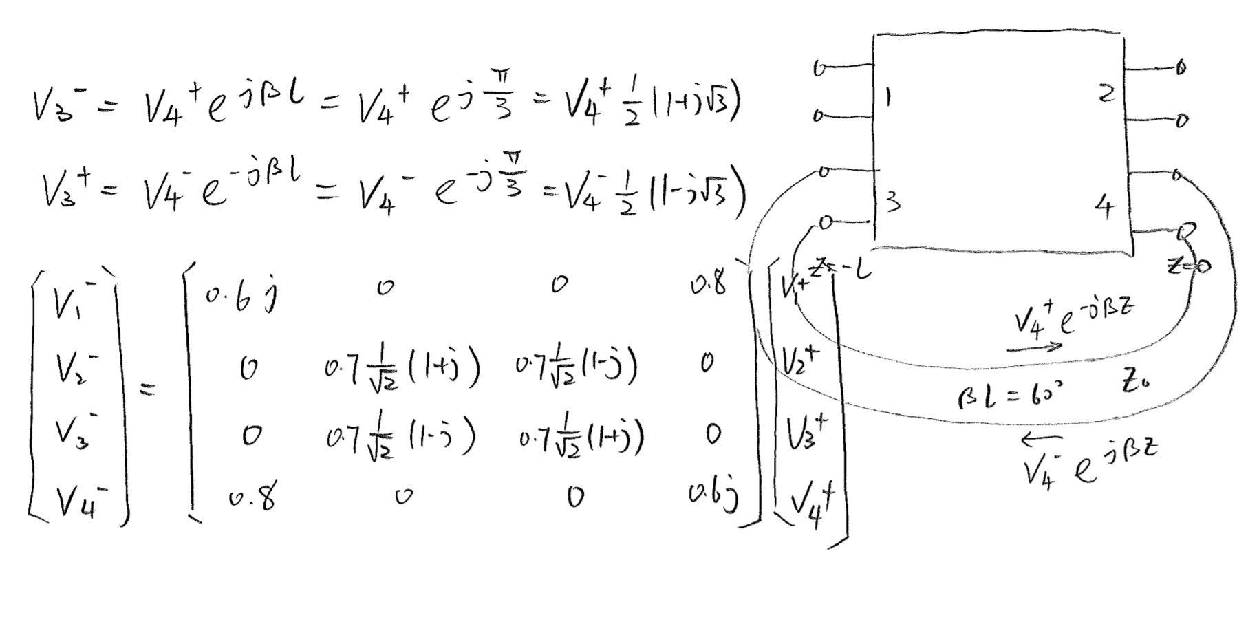 Solved The Scattering parameters for the following two | Chegg.com
