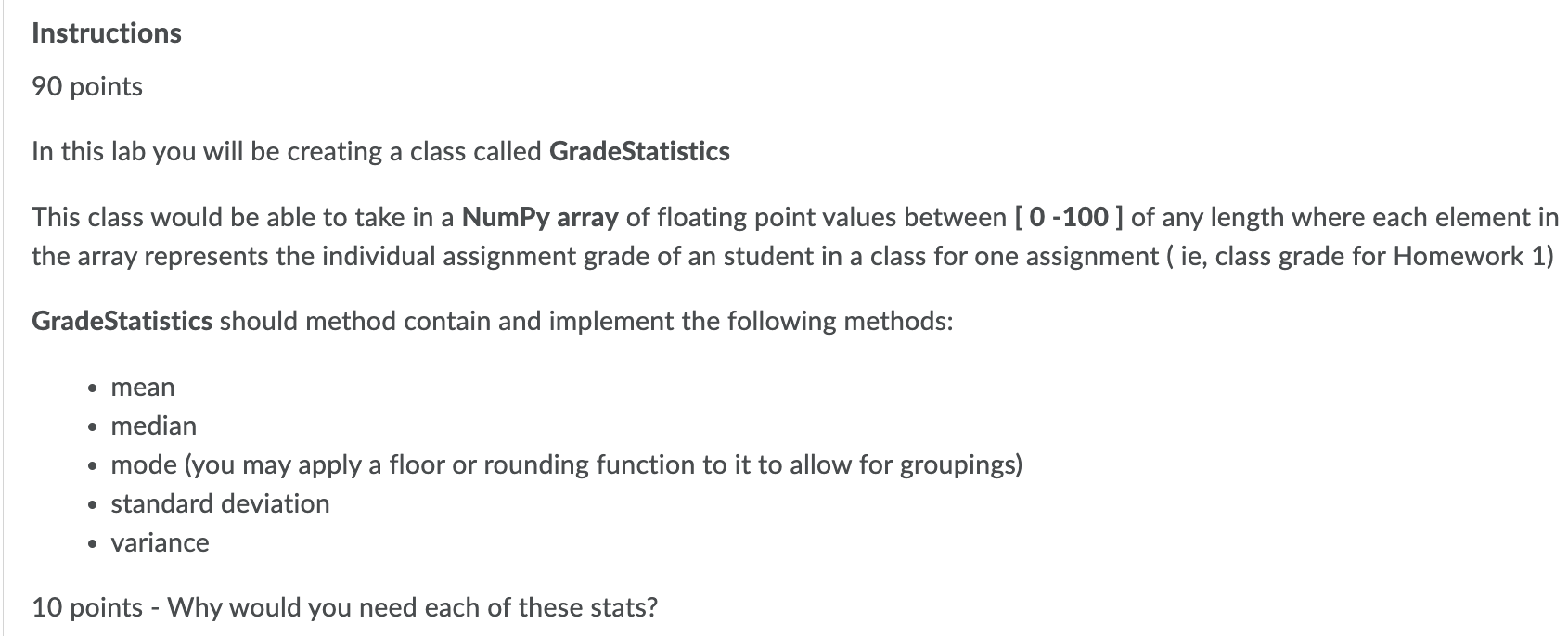 Solved Instructions 90 points In this lab you will be | Chegg.com