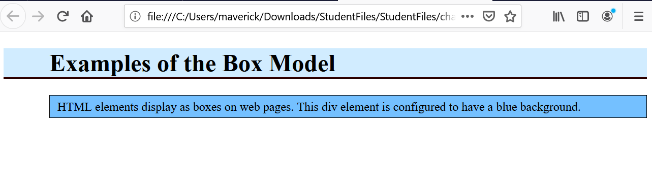 In this assignment, we will be putting the box model | Chegg.com