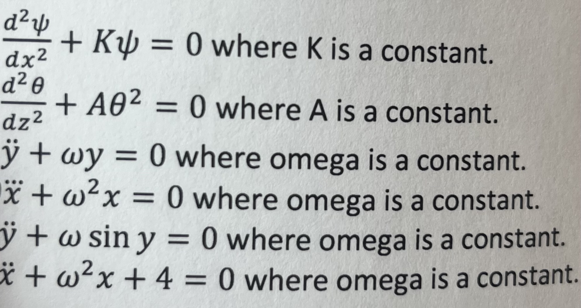 Solved Which equations of motion, will, when solved, yield | Chegg.com