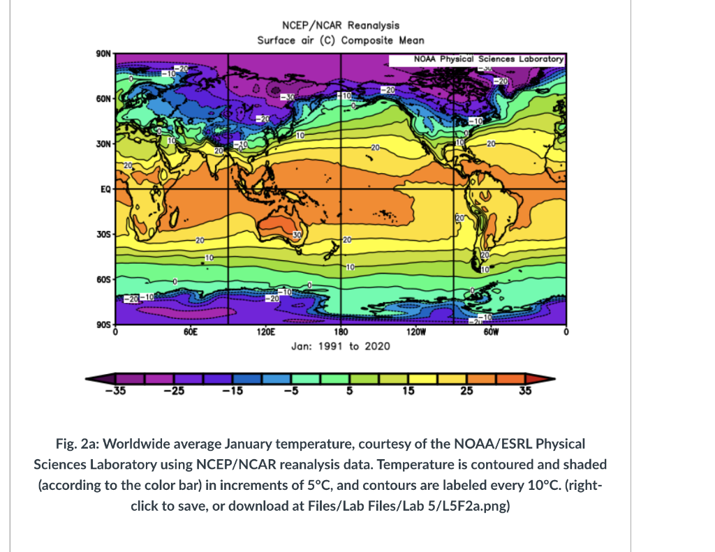 Solved NCEP/NCAR Reanalysis Fig. 2a: Worldwide average | Chegg.com