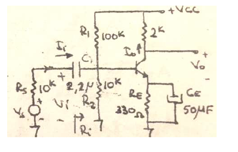 Solved (hie=1K, hfe=100, hoe=hre=0) A) according to the | Chegg.com