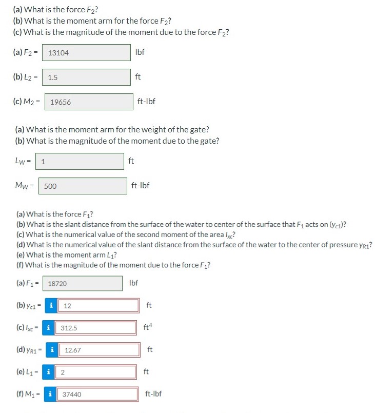 I need help correcting the incorrect boxes | Chegg.com